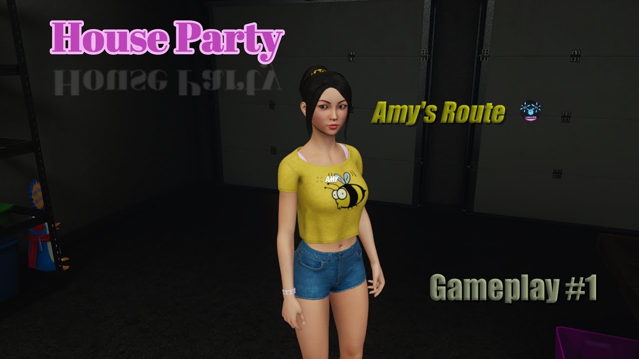 House Party | Gameplay #1| [Starting Game Setup] & [Amy's Route]