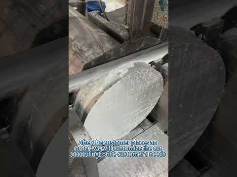 7075-T6 Large Diameter Aluminum Bar Cutting and Packing#7075 #aluminum #bar #cut #pack #large