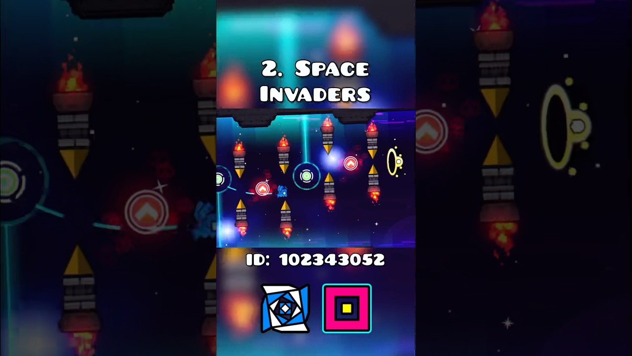 The Top 5 EASIEST Geometry Dash Hard Demons | Geometry Dash 2.2 #shorts #geometrydash #gd