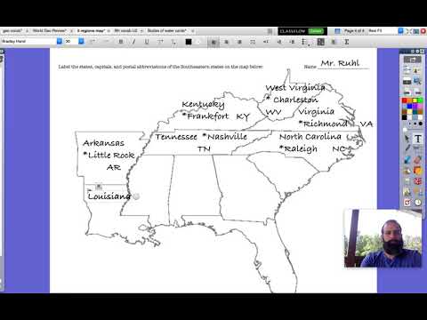 Southeast States, Caps, & Abbreviations