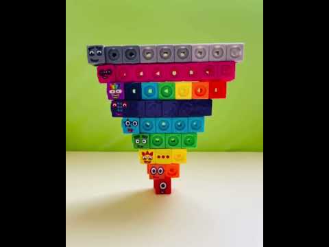 Triangle Numbers presented by Numberblocks MathLink Cubes 1-10