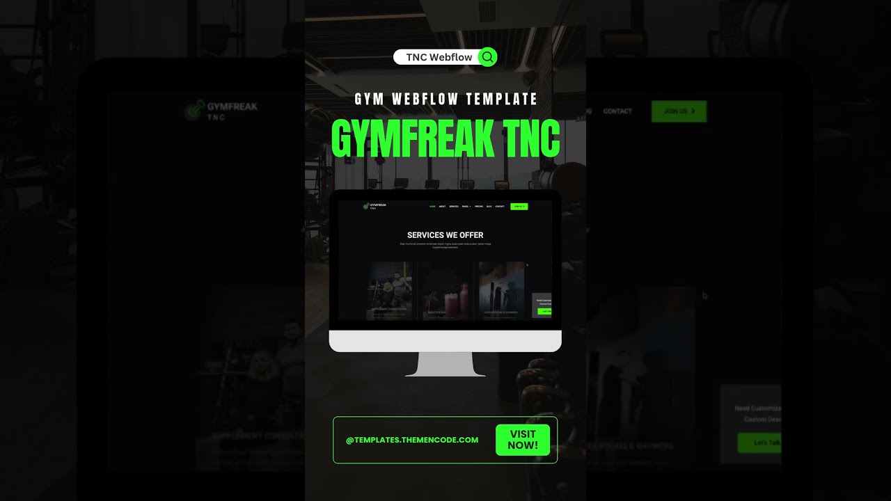 GYMFreak TNC - Gym Webflow Template