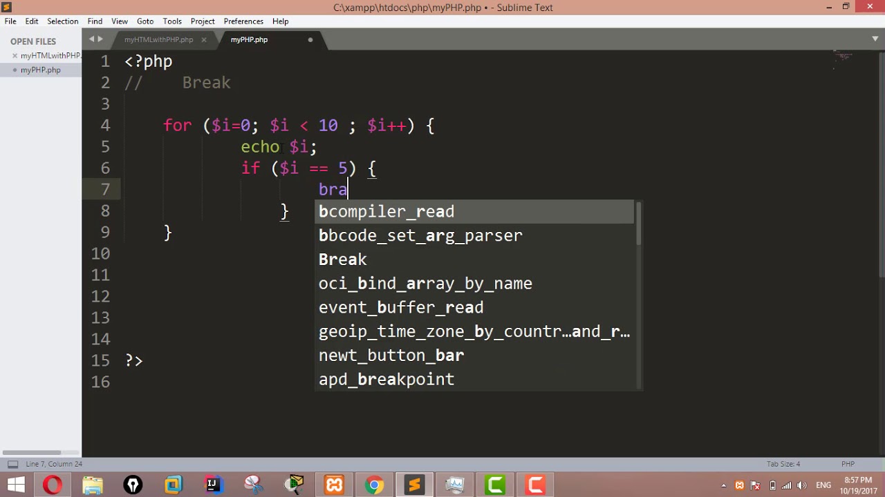 PHP Tutorials for Beginners 32 - Break Statement in PHP
