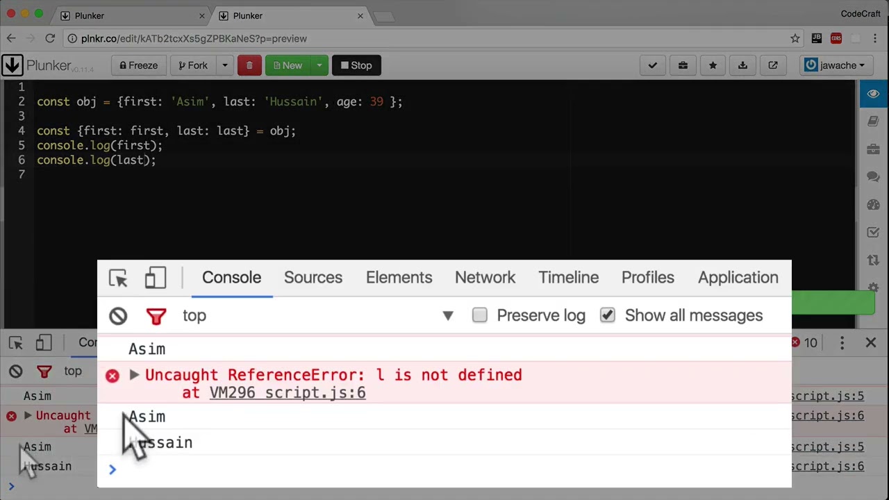 15   Angular ES6 TypeScript Destructuring