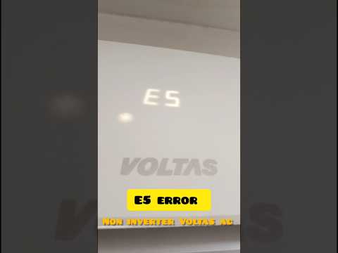 Voltas AC non inverter E5 error code problem #education #acservice #airconditioner #e5error