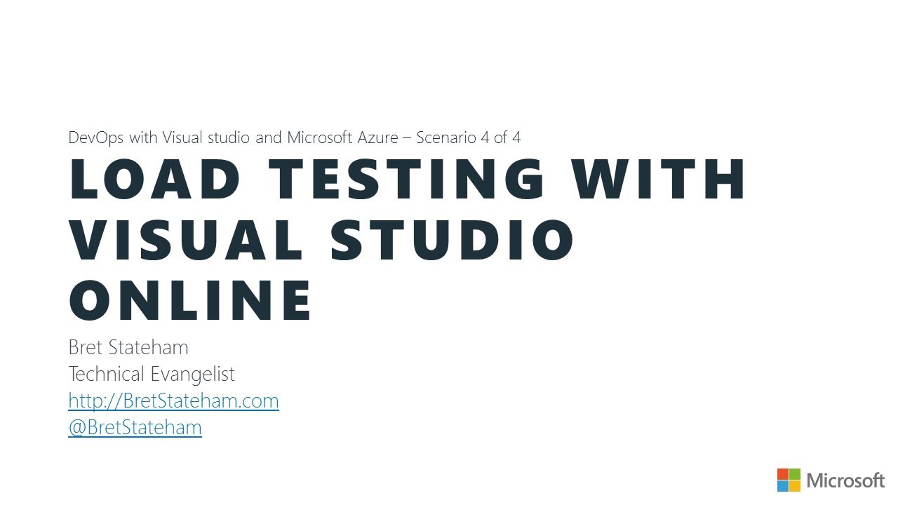 Azure DevOps with Visual Studio Online - Load Testing