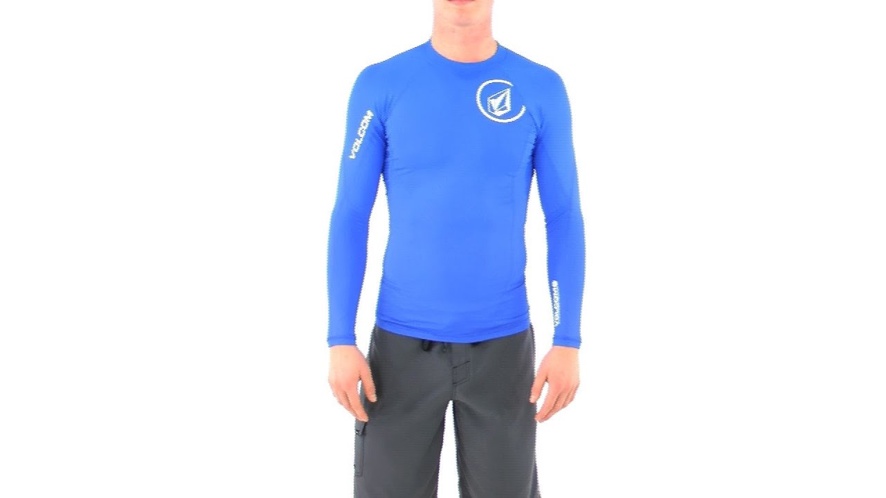 Volcom Men's Solid L/S Rashguard | SwimOutlet.com