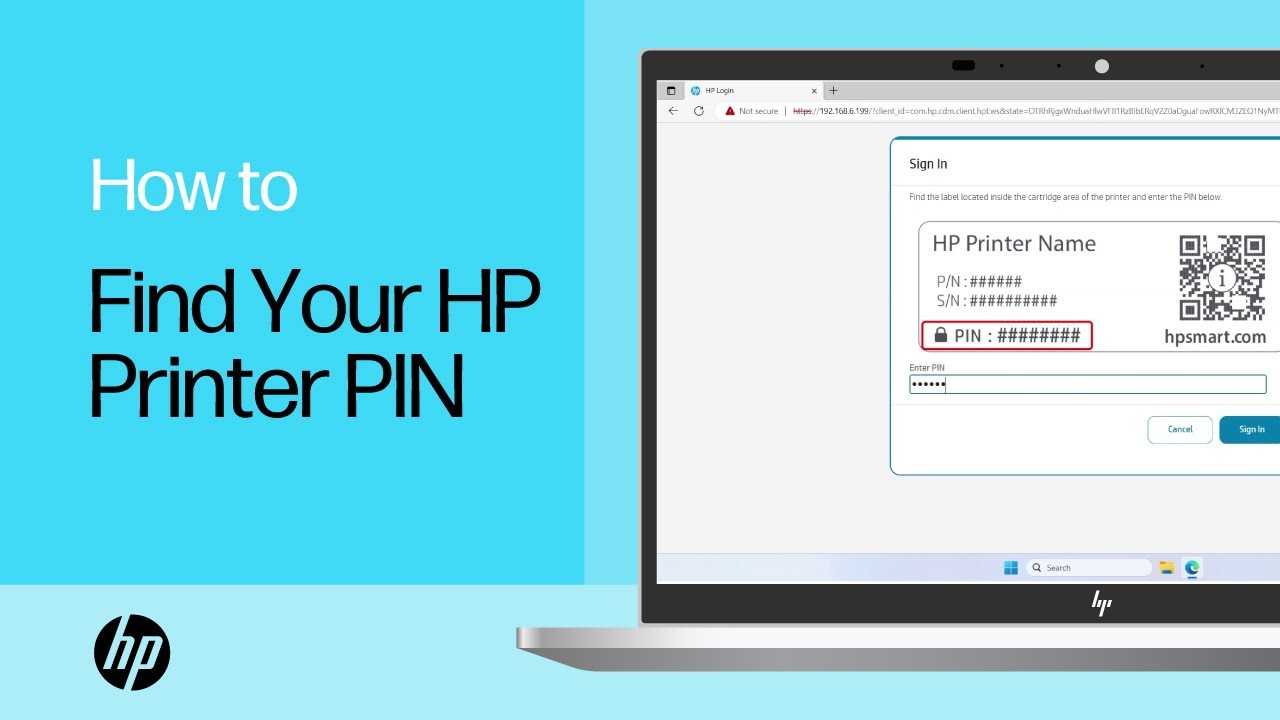 How to locate the PIN on HP printers | HP Support