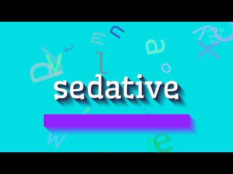 How to say "sedative"! (High Quality Voices)
