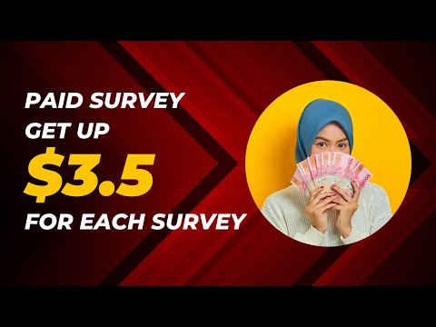 Paid surveys Get up to $3 5 for each survey | Earn money online | Work From Home