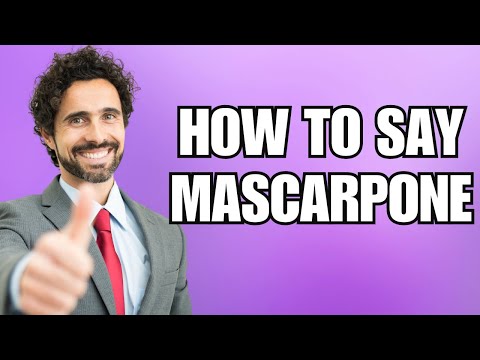 How To Pronounce Mascarpone (Correctly)