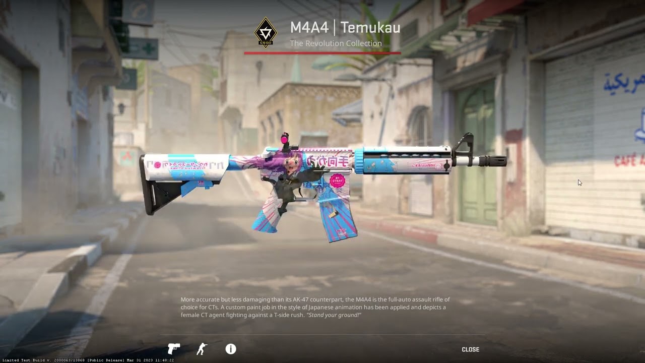 M4A4 Temukau CS2 Skin Inspect