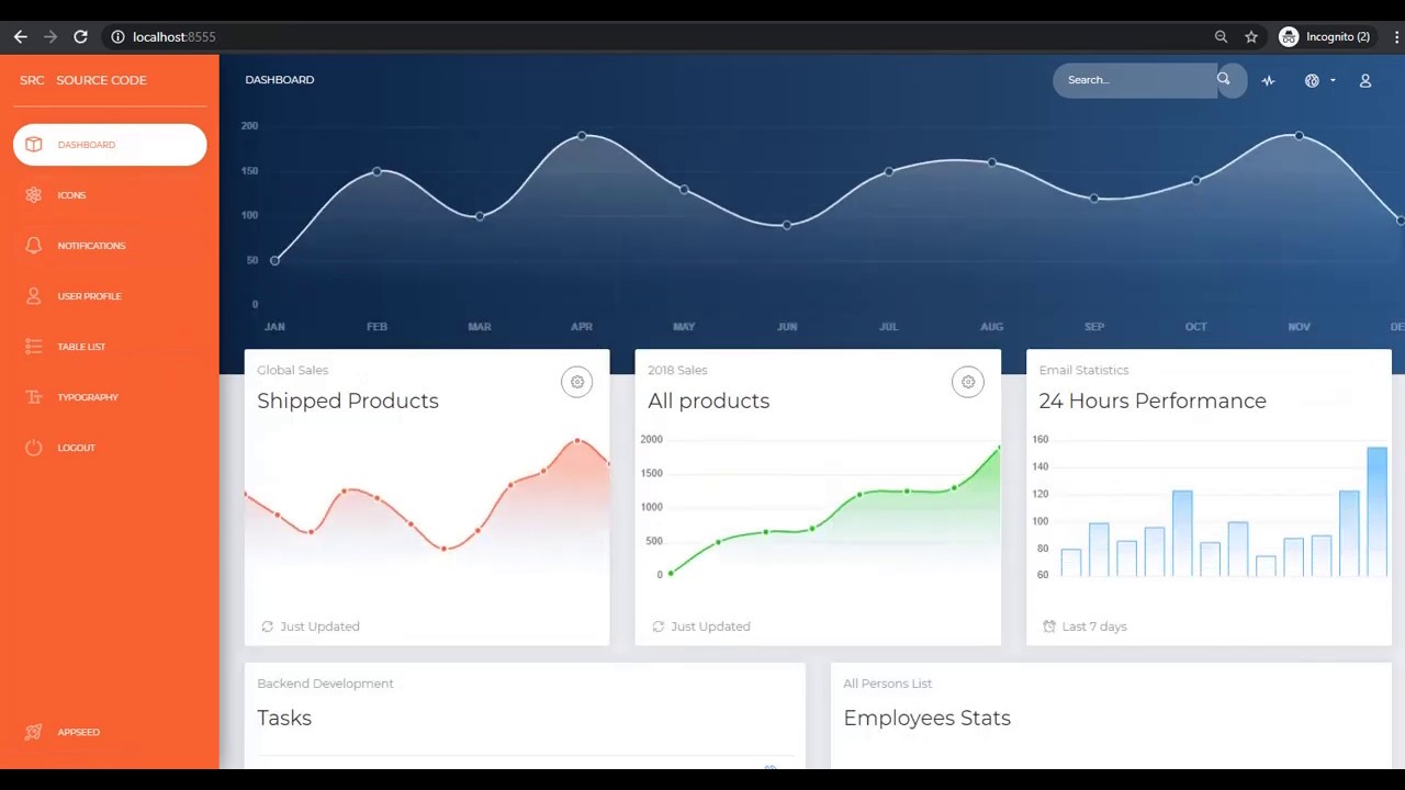 Django Dashboard NowUI - Open-Source Admin Panel | AppSeed