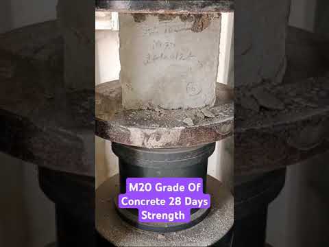 || M20 Grade of Concrete Design Mix || 28 Days Strength Checking || #shorts #qualitycontrol 💯🔥✅🔥