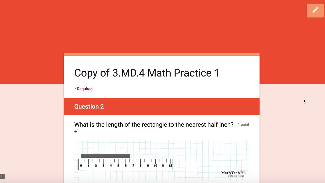 A look at math google quizzes for third, fourth, and fifth grade