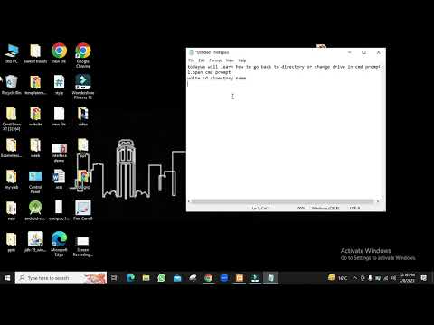 How to change the directory in cmd prompt |cd.. command | cd Desktop