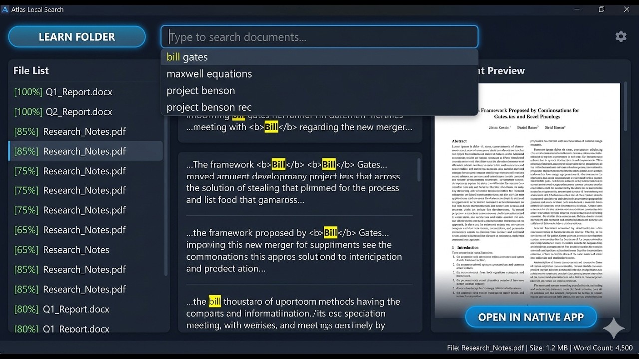 AI Token Search: Ultra-Fast DOCX & PDF Indexer