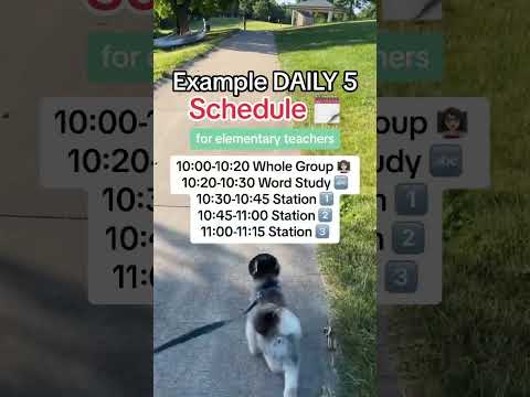 Daily 5 Example Schedule For Your Literacy Block #daily5