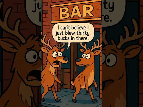 Two Deer Leave a Bar with an Unexpected Ending