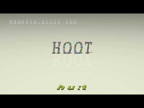 hoot - pronunciation + Examples in sentences and phrases