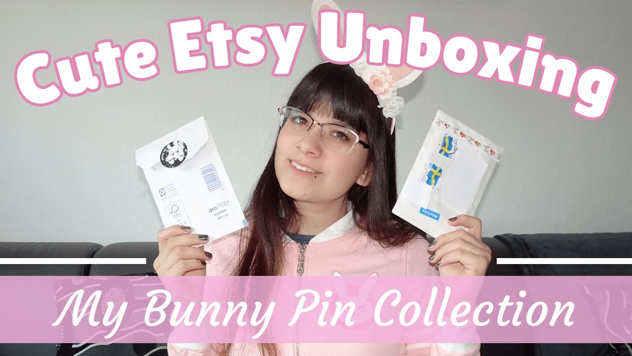 Cute Etsy Unboxing | My Bunny Pin Collection