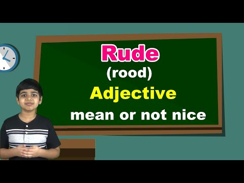 Synonyms for Words | Rude