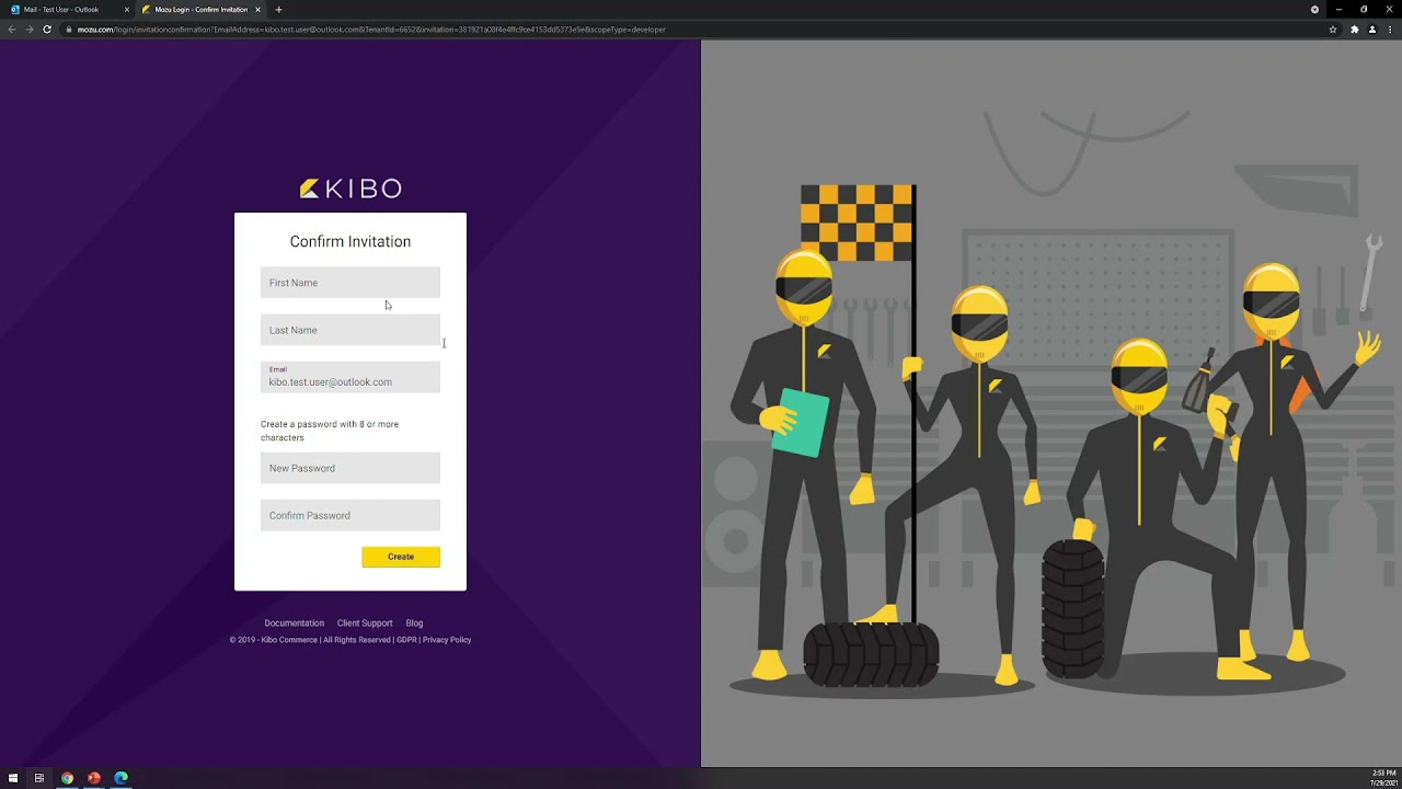 Accessing a Kibo Commerce Developer Console