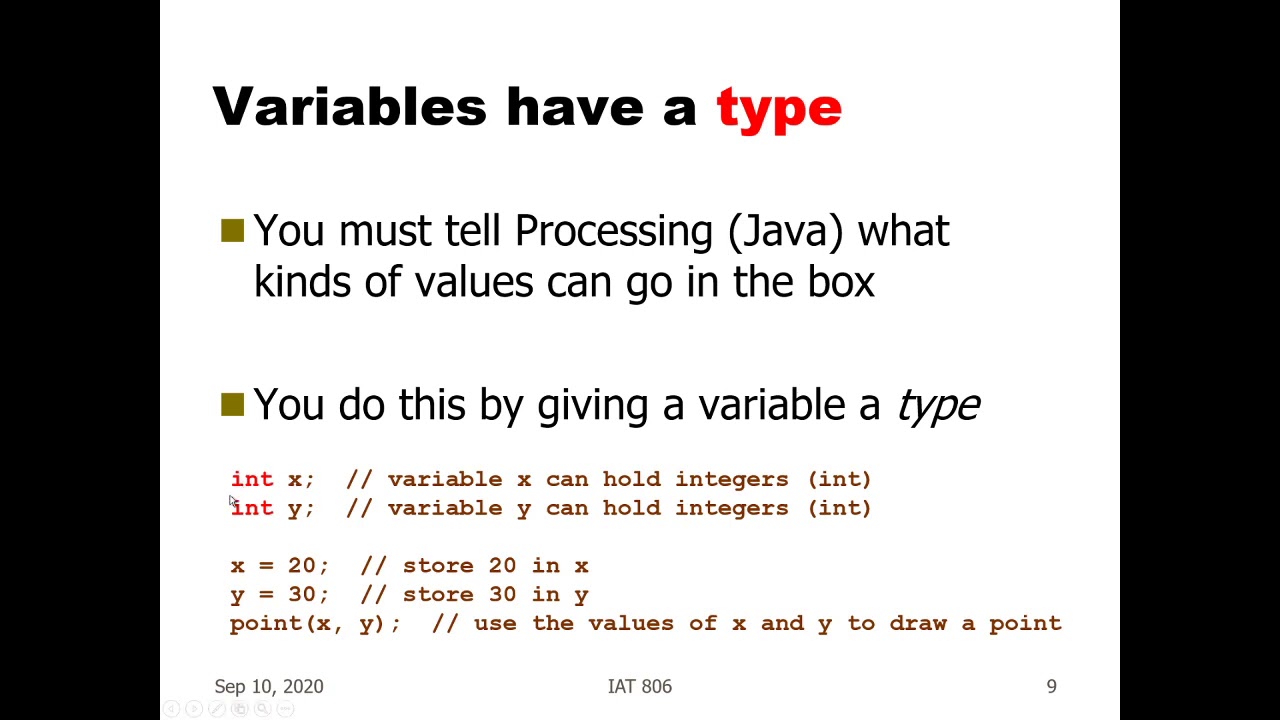 IAT806 Lecture 1.5 Java Syntax and Semantics