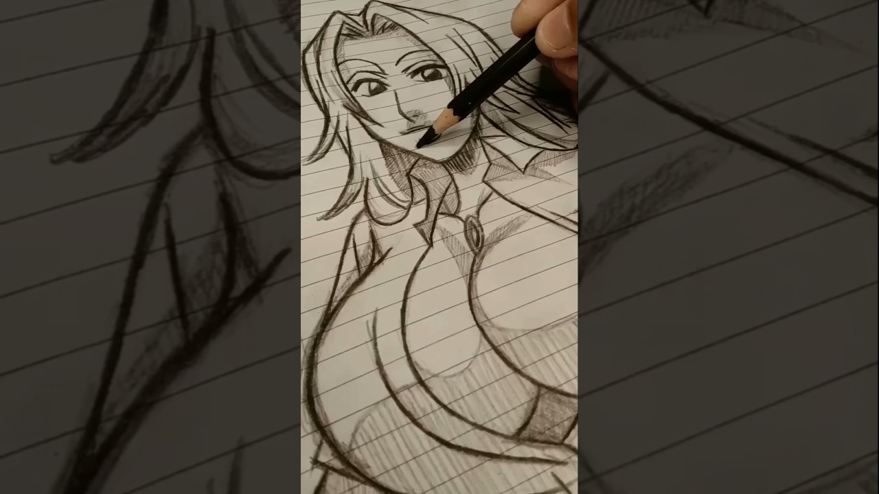 Rangiku Matsumoto drawing 🙈 #rangiku #bleach #shorts #anime #waifu