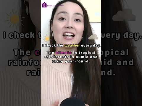 WEATHER vs. CLIMATE - English Vocabulary Lesson