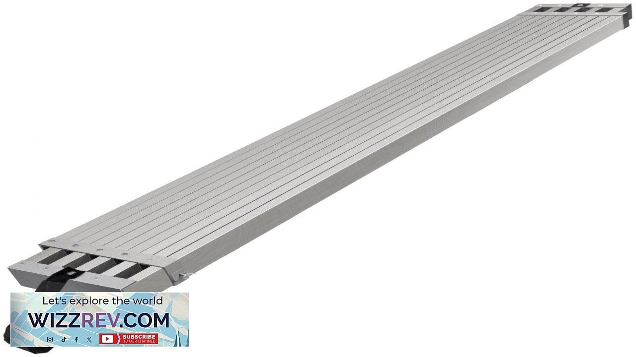 VEVOR Telescoping Aluminum Work Plank 9 15 Feet 500lbs Capacity 12.5 inch Width
