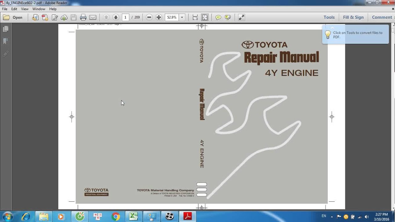Toyota 4Y Engine Repair Manual