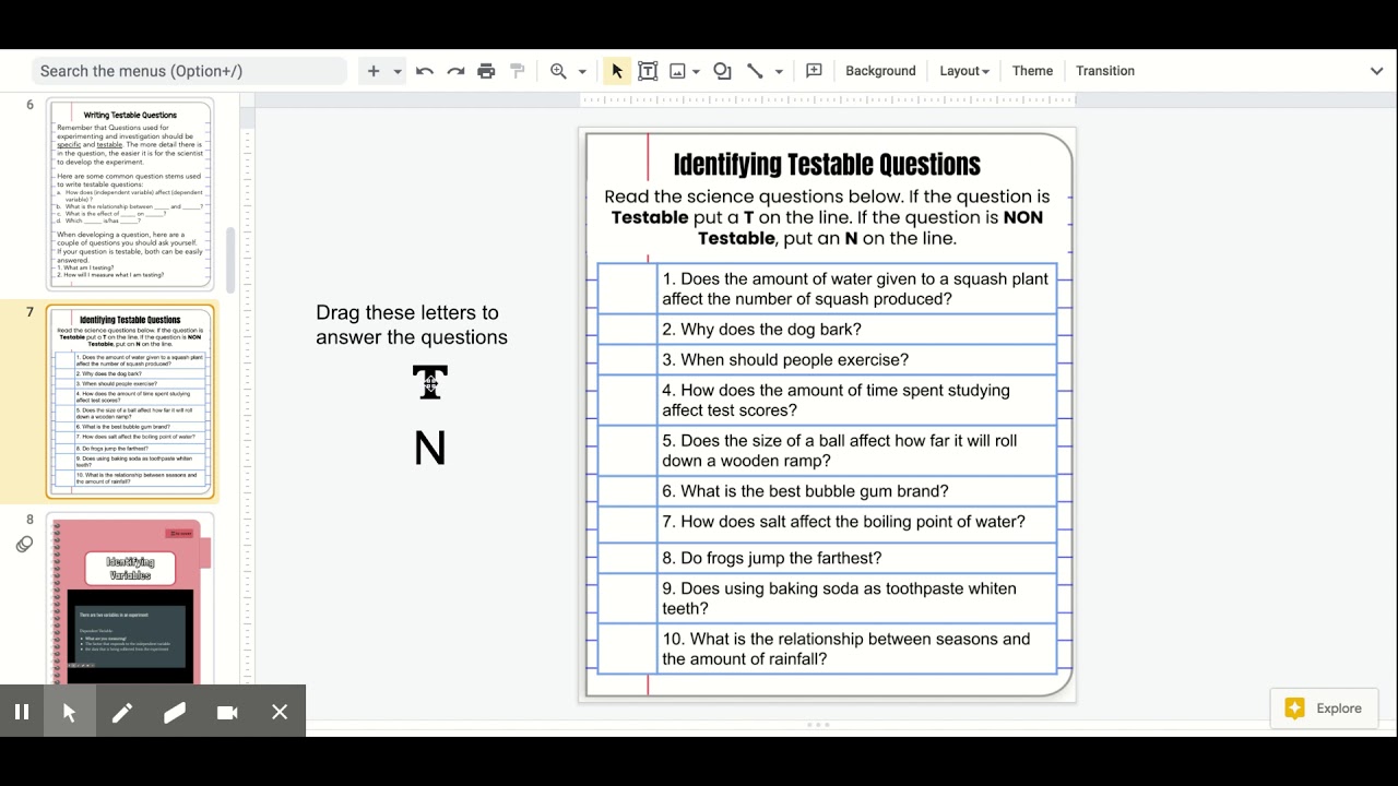 Scientific Method Virtual Notebook Student Version