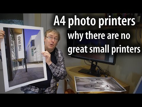 Where are the high quality A4/letter photo printers? Why might you need a larger printer for quality