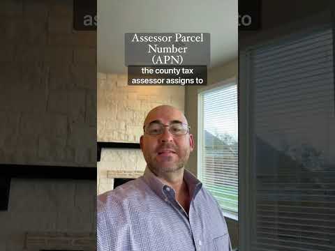 What is the assessors parcel number? | What is an APN?
