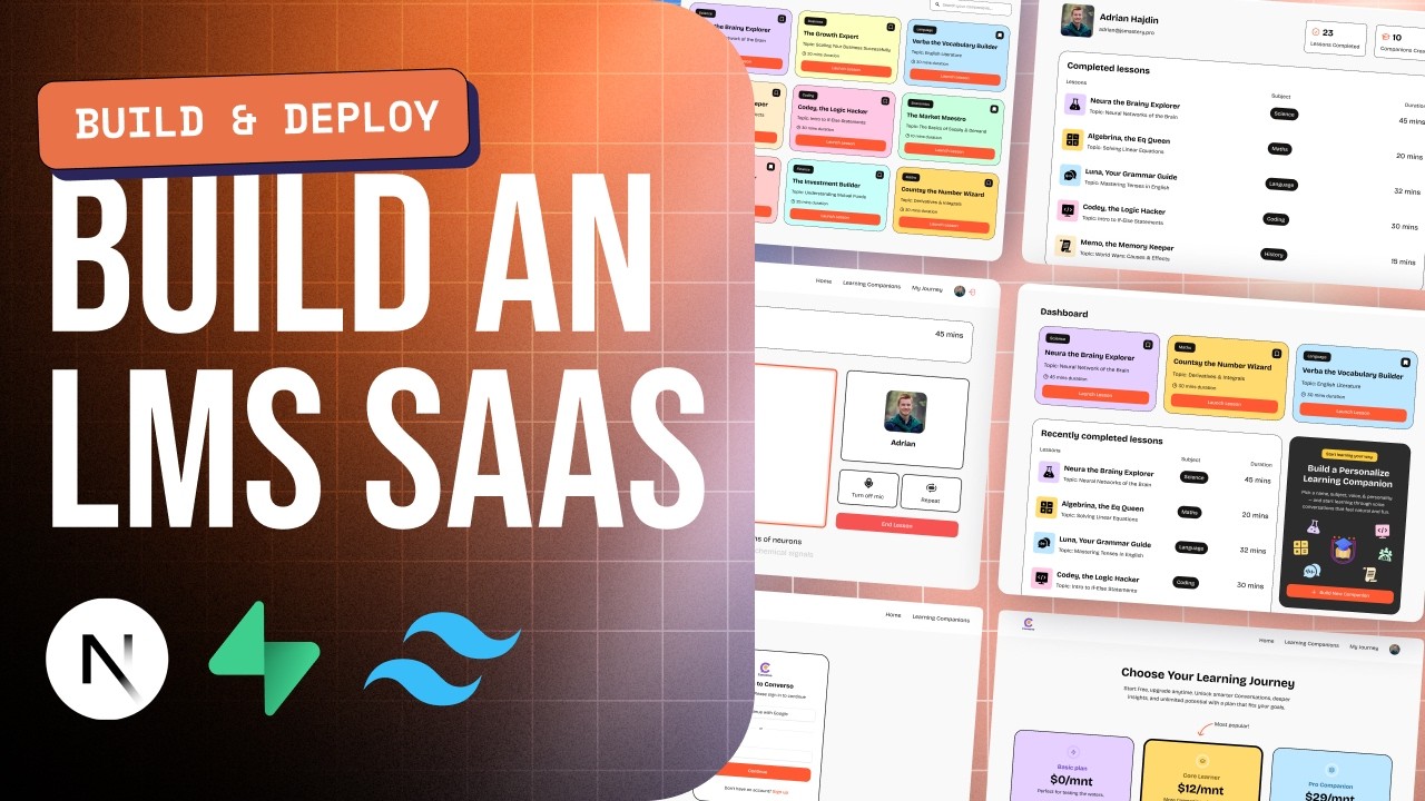 SaaS App Full Course 2025 | Launch Your SaaS in Under 7 Days with Next JS, Supabase & Payments