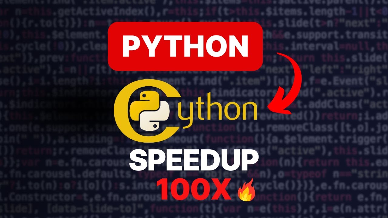 How to convert Python to Cython (and Speed Up 100X)