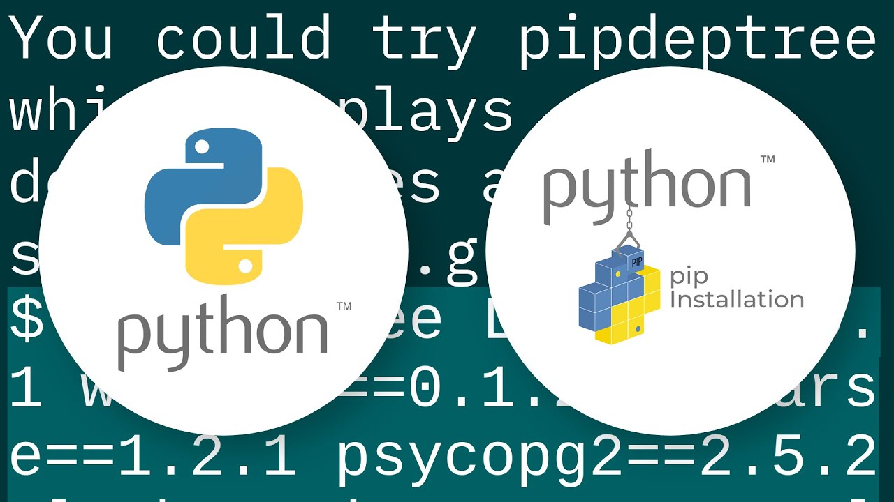 Identifying the dependency relationship for python packages installed with pip
