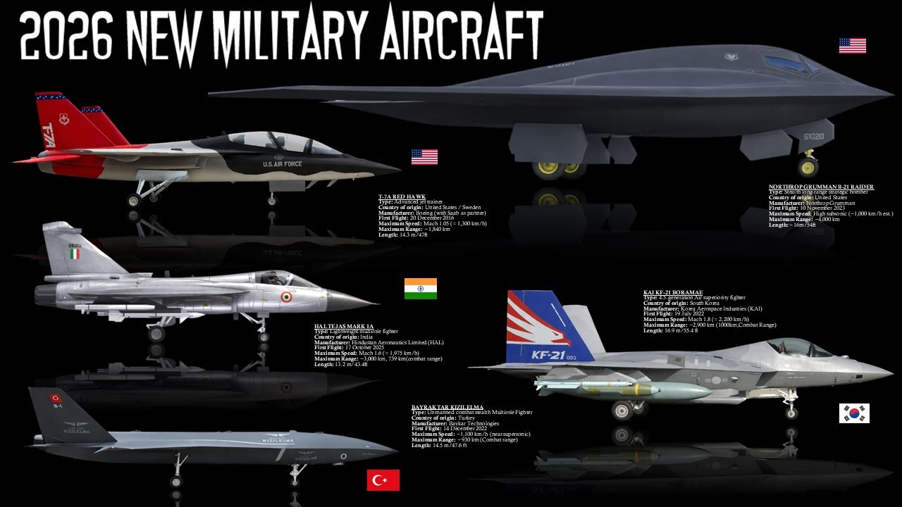 List of New Advanced Military Aircraft that will enter service in 2026