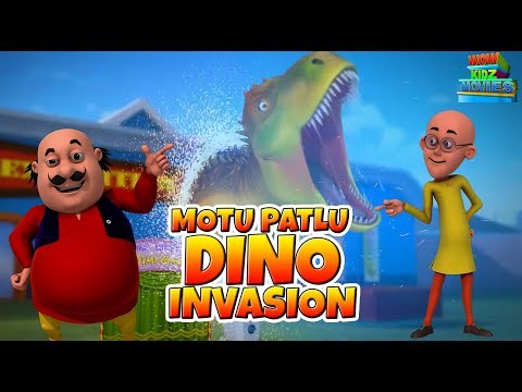 Motu Patlu Dino Invasion - Full Movie | Animated Movies | WowKidz Movies
