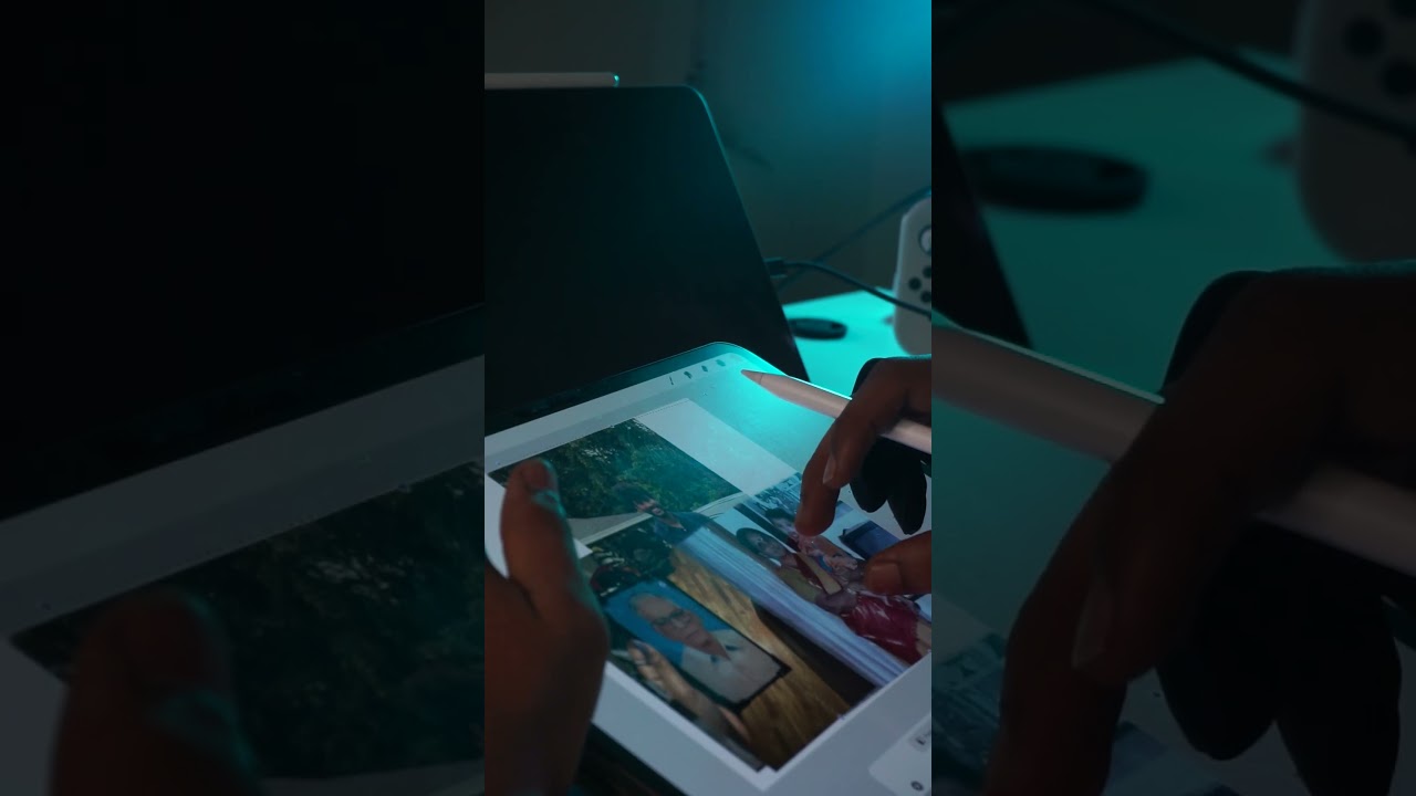 Glimpse into my daily routine #art #realisticdrawing family #procreatedrawings