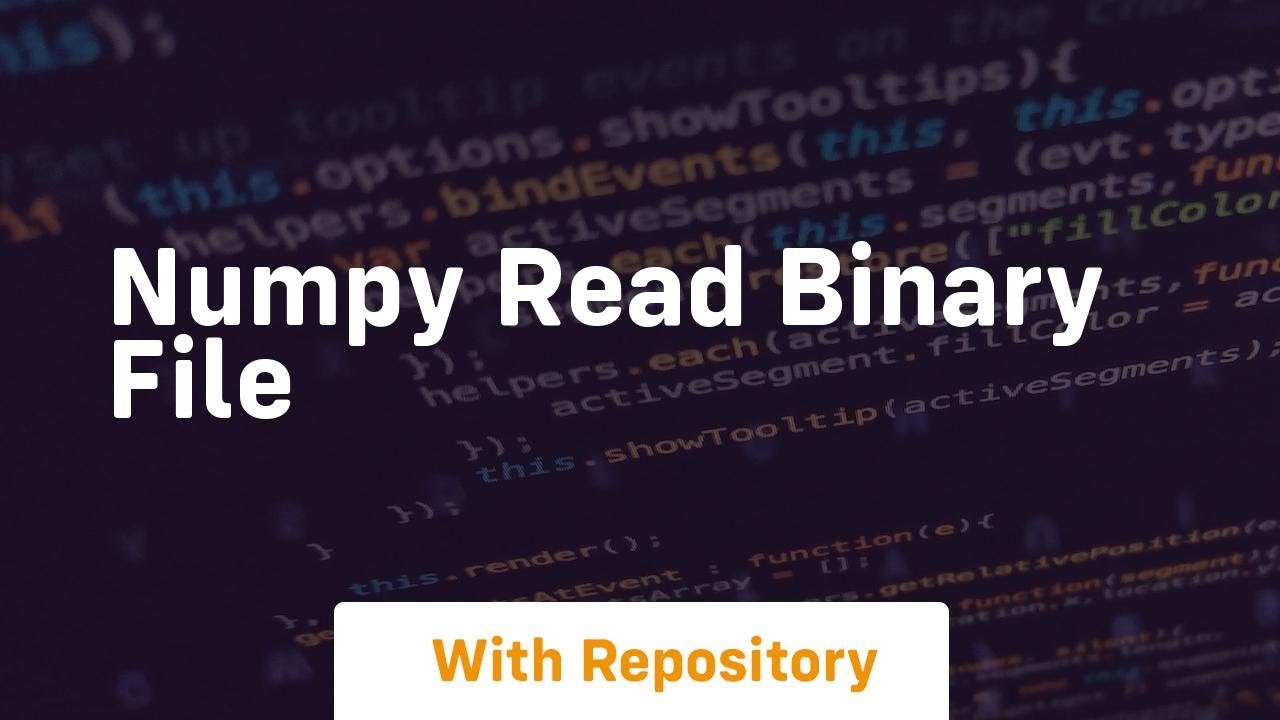 numpy read binary file