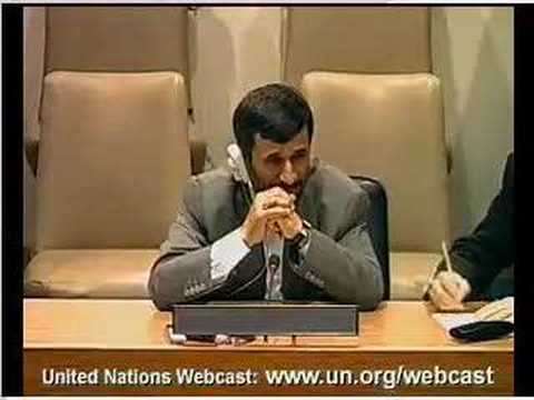Iran president on Baha'is at UN press conference