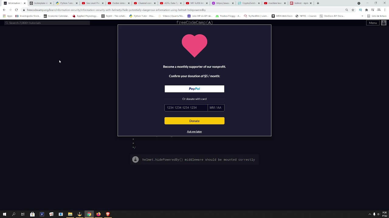 Information Security   Free Code Camp
