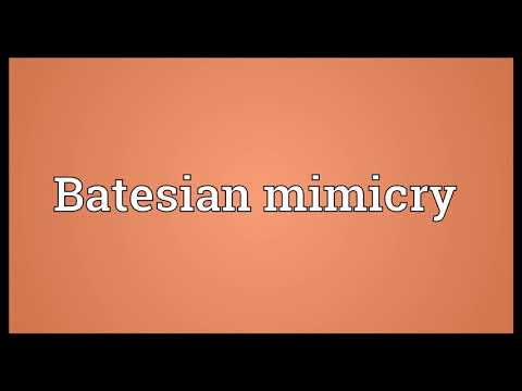 Batesian mimicry Meaning