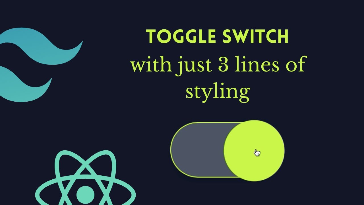 Toggle switch using tailwind css and react js | Tailwind css tutorial
