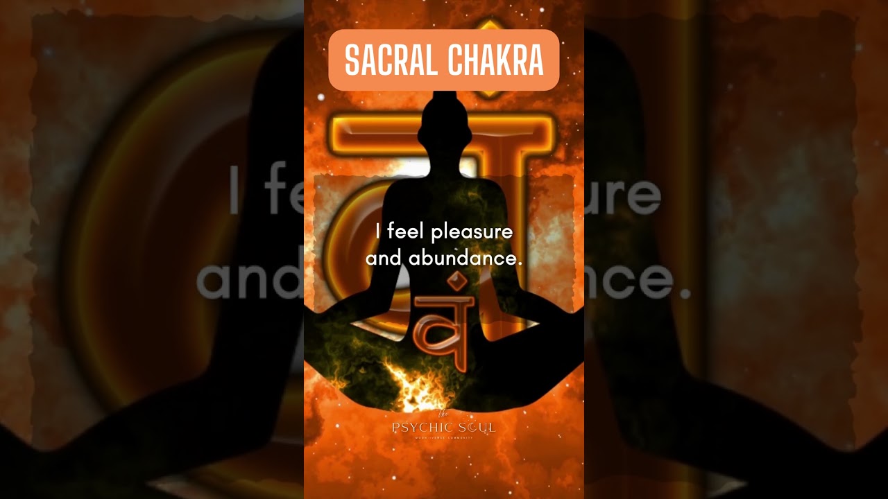 Sacral Chakra Affirmations | I FEEL #affirmations #chakras #chakrahealing