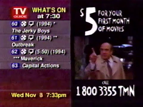 TV Guide Channel from Nov 8th 1995