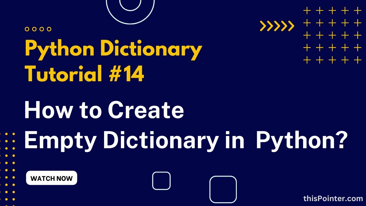 How to Create Empty Dictionary in Python and add Items? Python Dictionary Tutorial #14