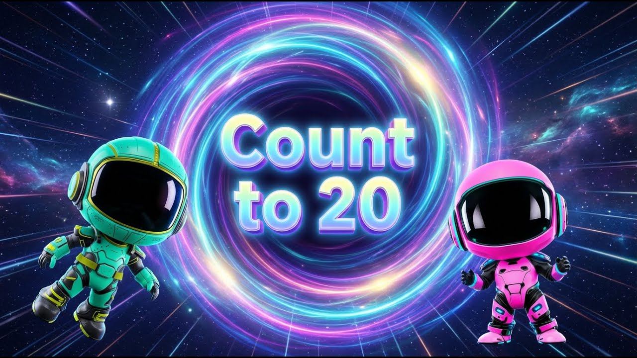 Count to 20 with Mathstronauts 🚀 | Fun Counting Song for Kids